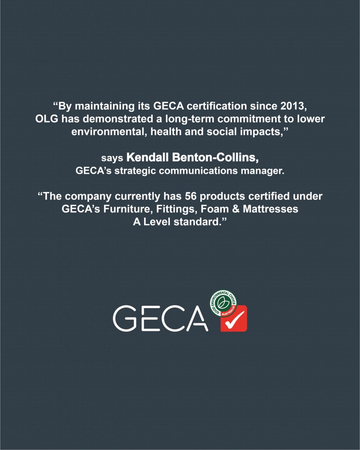 Why your office furniture should have GECA certification?